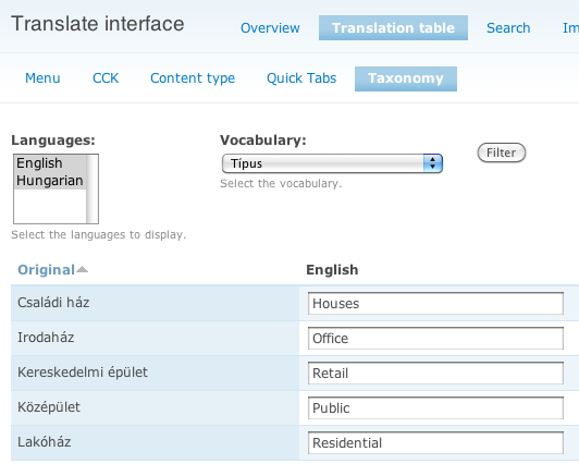 Translation table | Drupal.org Translation table | Drupal.org